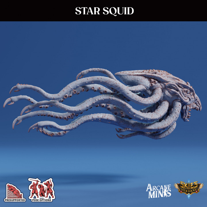 3D Printable Star Squid by Sordane Publishing