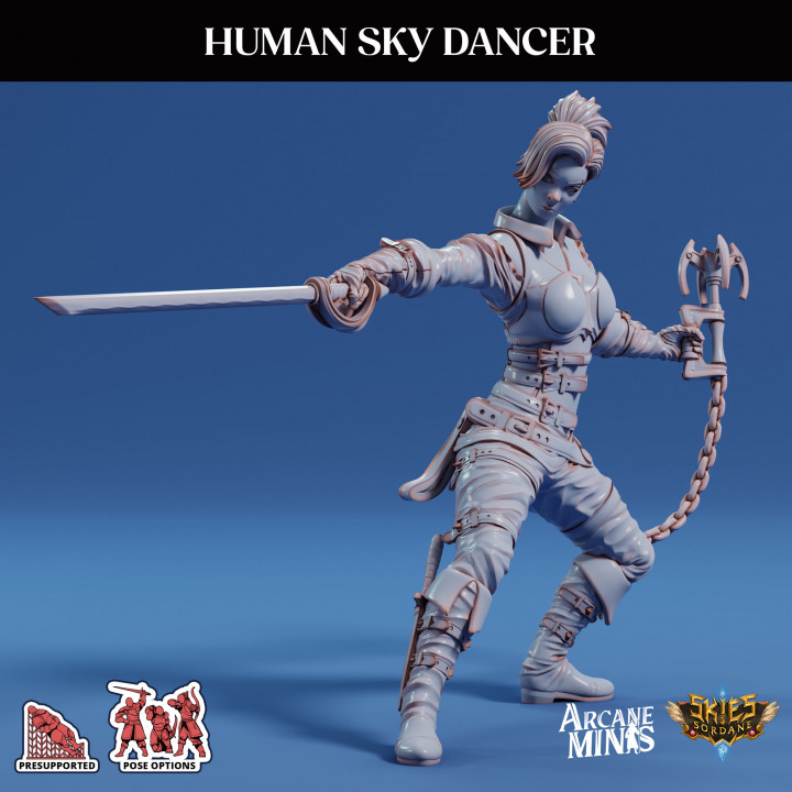 3D Printable Human Sky Dancer by Sordane Publishing