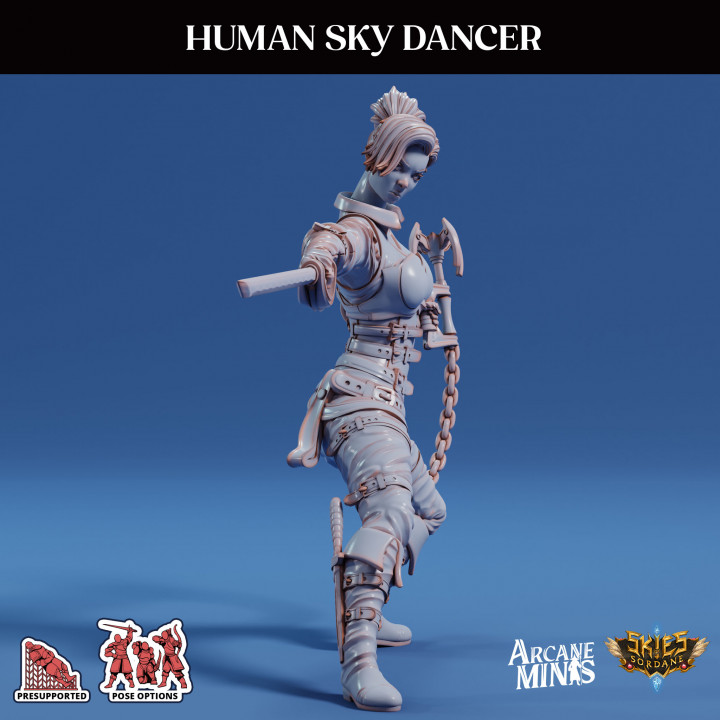 3D Printable Human Sky Dancer by Sordane Publishing