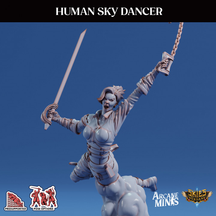 3D Printable Human Sky Dancer by Sordane Publishing