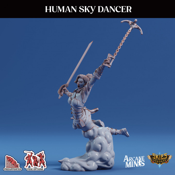 3D Printable Human Sky Dancer by Sordane Publishing