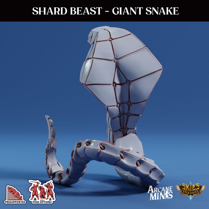 3D Printable Shard Beast: Giant Snake by Sordane Publishing