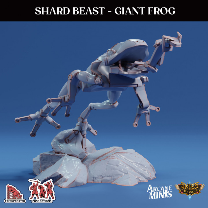 3D Printable Shard Beast: Giant Frog by Sordane Publishing