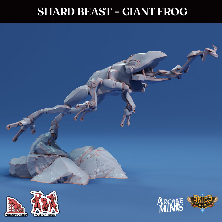 3D Printable Shard Beast: Giant Frog by Sordane Publishing