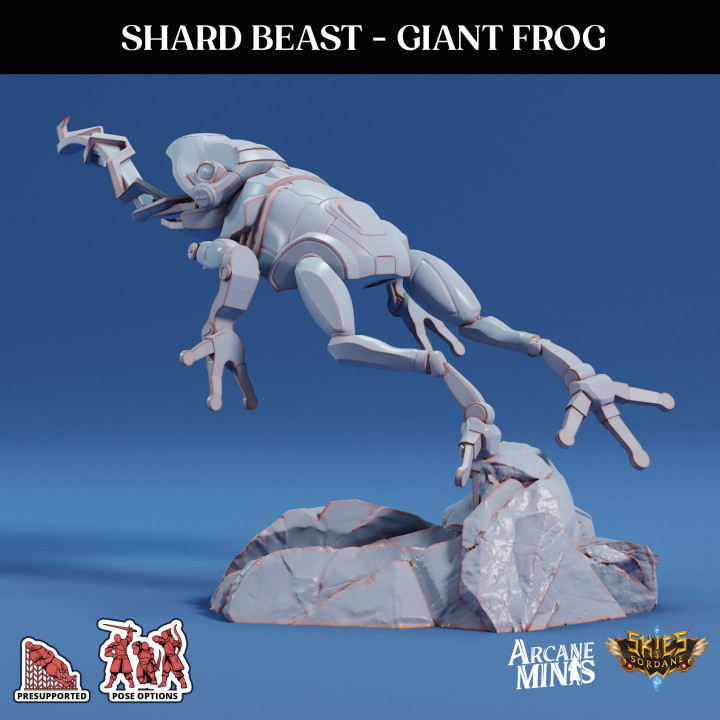 3D Printable Shard Beast: Giant Frog by Sordane Publishing
