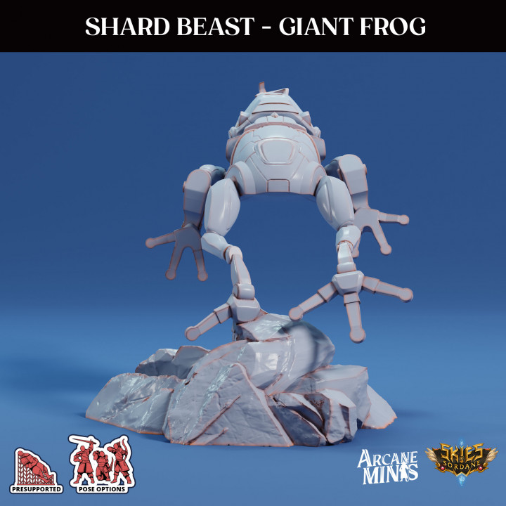 3D Printable Shard Beast: Giant Frog by Sordane Publishing