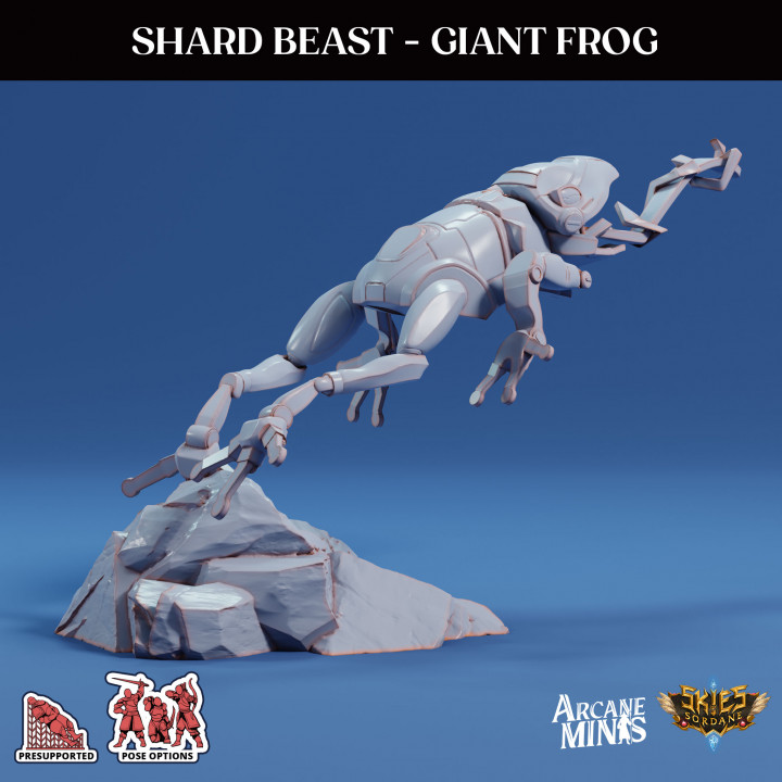 3D Printable Shard Beast: Giant Frog by Sordane Publishing