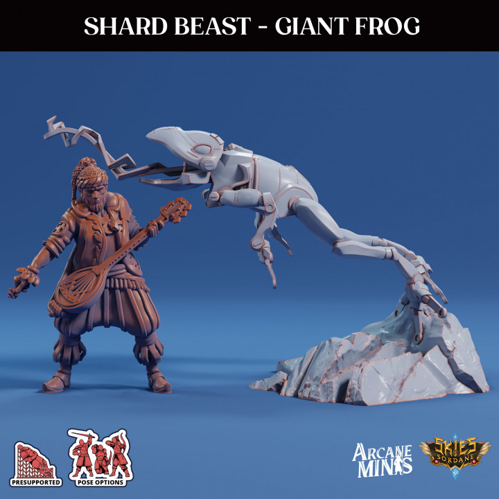 3D Printable Shard Beast: Giant Frog by Sordane Publishing