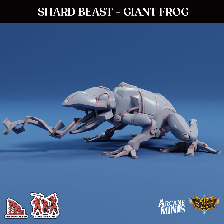 3D Printable Shard Beast: Giant Frog by Sordane Publishing