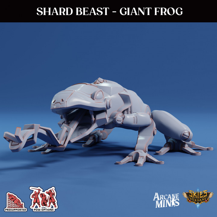 3D Printable Shard Beast: Giant Frog by Sordane Publishing