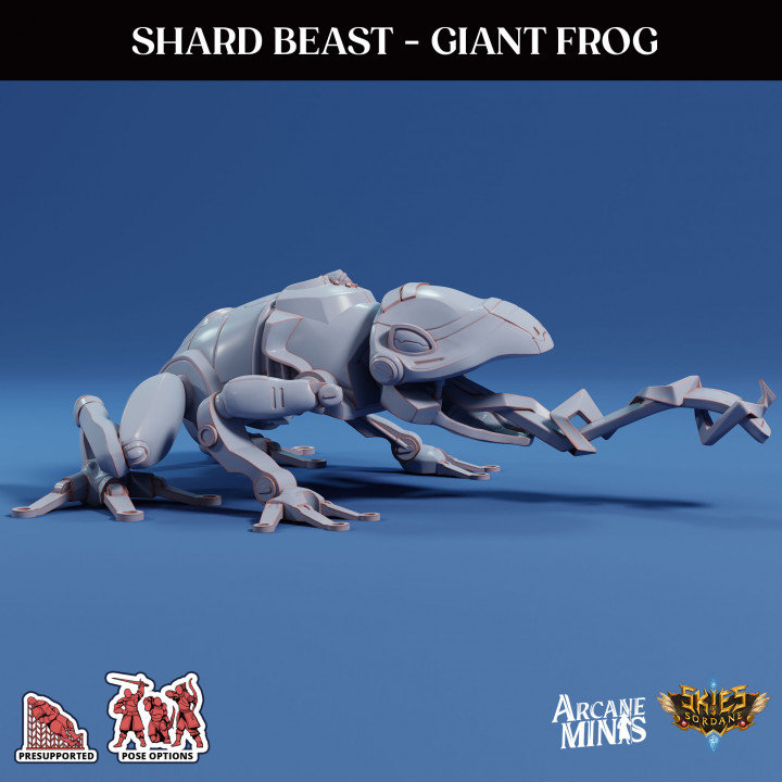 3D Printable Shard Beast: Giant Frog by Sordane Publishing