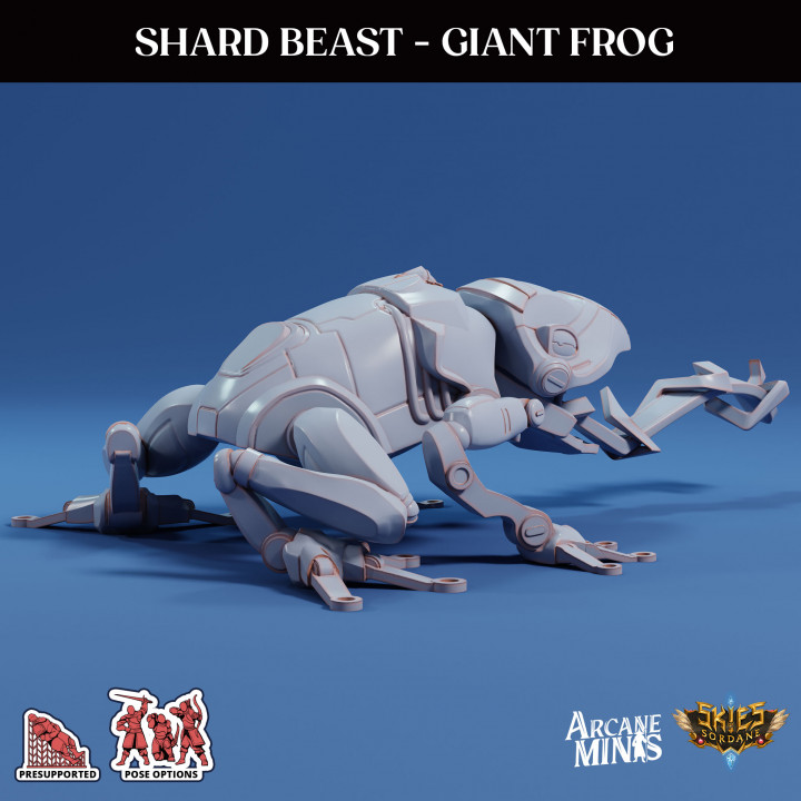 3D Printable Shard Beast: Giant Frog by Sordane Publishing