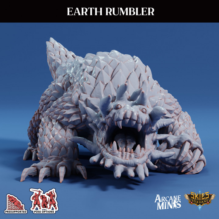 3D Printable Earth Rumblers by Arcane Minis