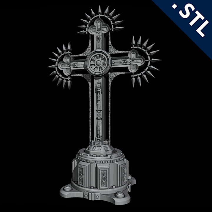 3D Printable Cyberpunk Cross by TrigonumVR