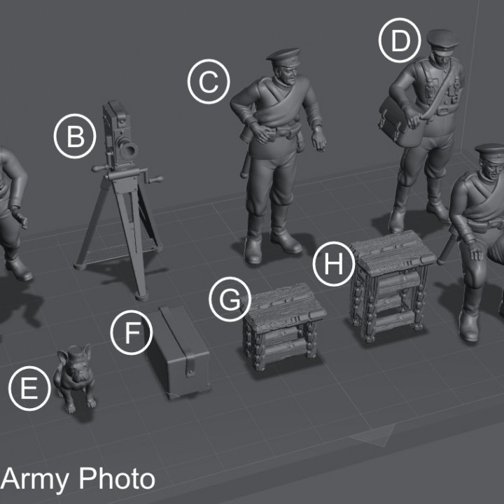 3D Printable WW1 Russian army - 59 STL - Files Pre-supported - Files ...