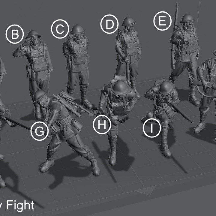 3D Printable WW1 US Army - 59 STL - Files Pre-supported - Files Test ...