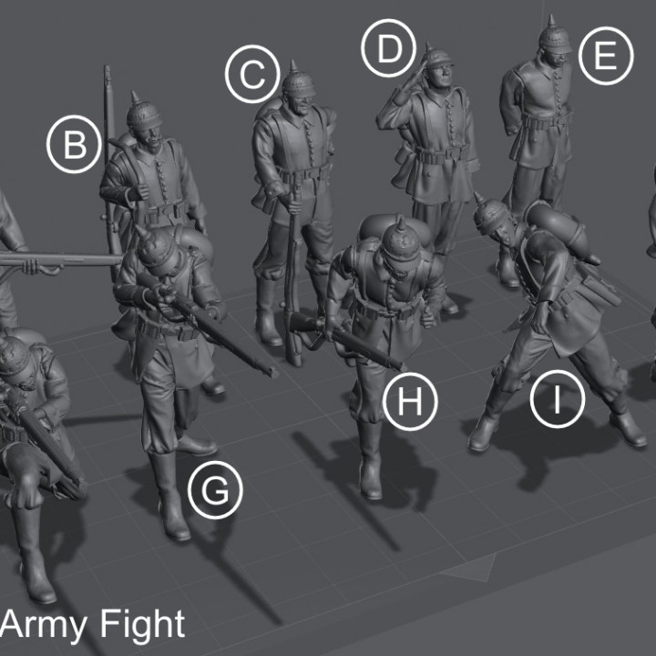 3D Printable WW1 German Army - 59 STL - Files Pre-supported - Files ...