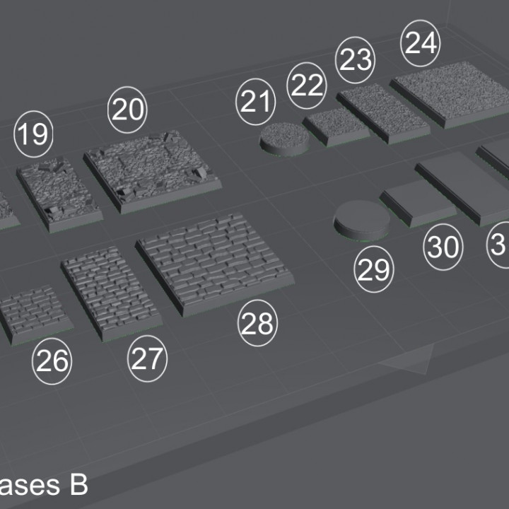 3D Printable 28mm Bases 32 STL - Files Pre-supported - Files Test ...