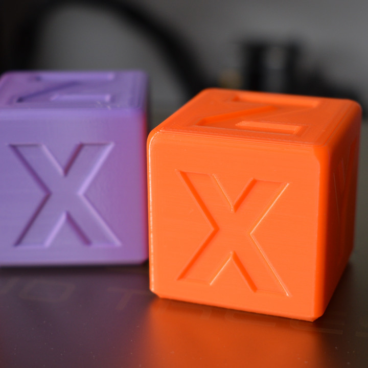 3D Printable Calibration Cube 40mm by MechanicMen