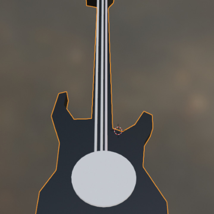 3D Printable Electric guitar by אהוד בוסירה