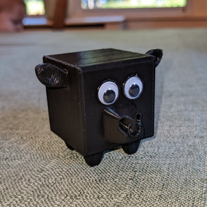 3D Printable Cube Cow by Lee