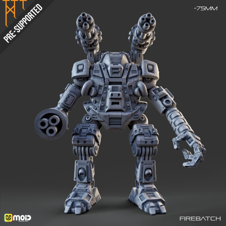 3D Printable Mech Firebatch by Moid