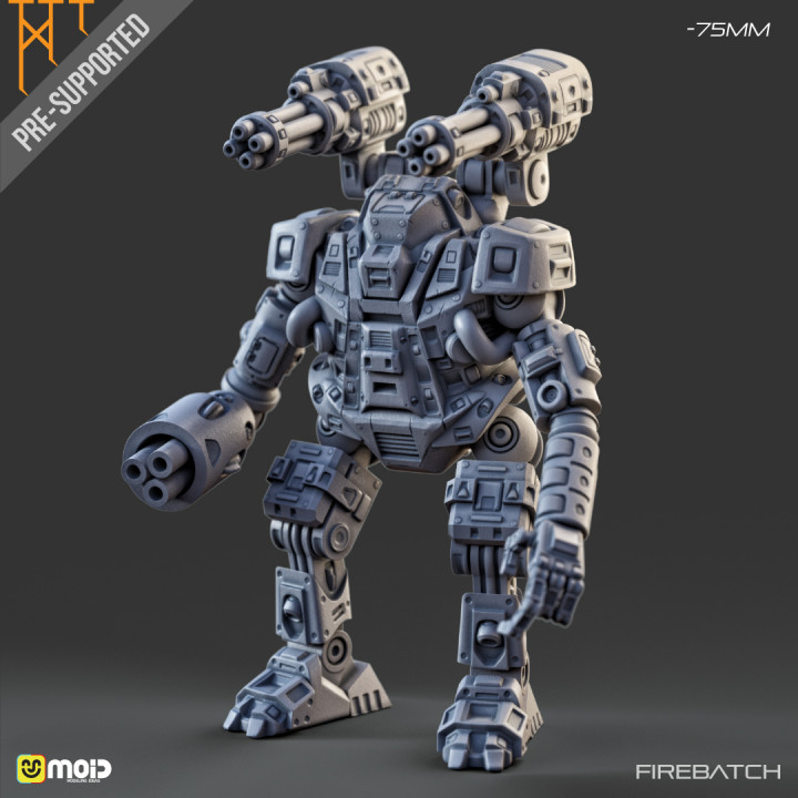 3D Printable Mech Firebatch by Moid