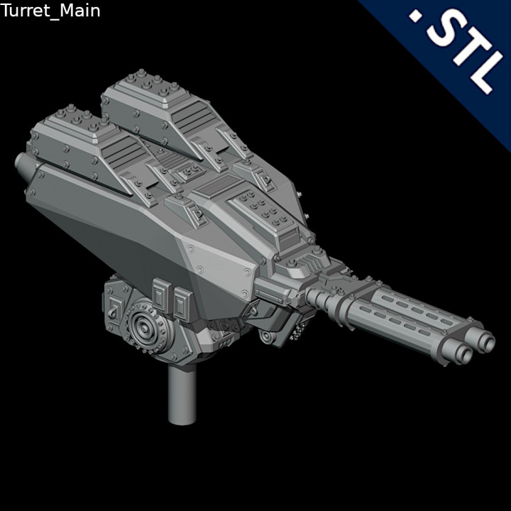 3D Printable Turret - Free STL by TrigonumVR