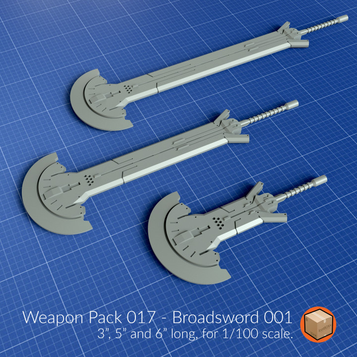 3D Printable WEAPON PACK 017 by Norman Caguiat