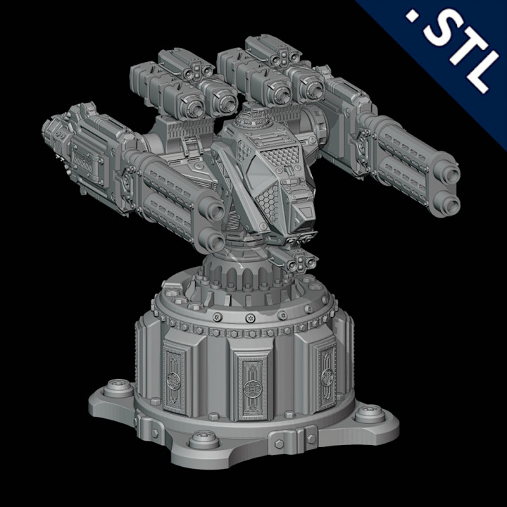 3D Printable Turret (Stationary) by TrigonumVR