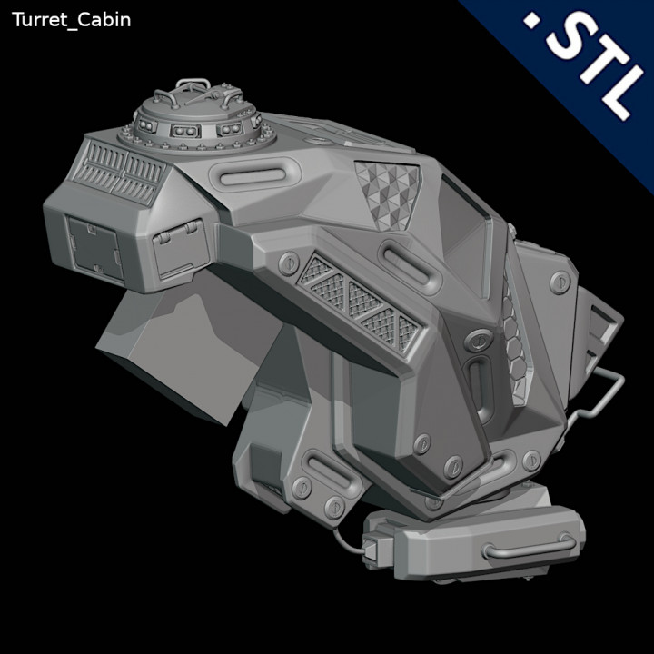 3D Printable Turret (Stationary) by TrigonumVR