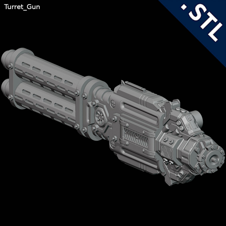 3D Printable Turret (Stationary) by TrigonumVR