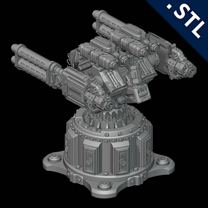 3D Printable Turret (Stationary) by TrigonumVR