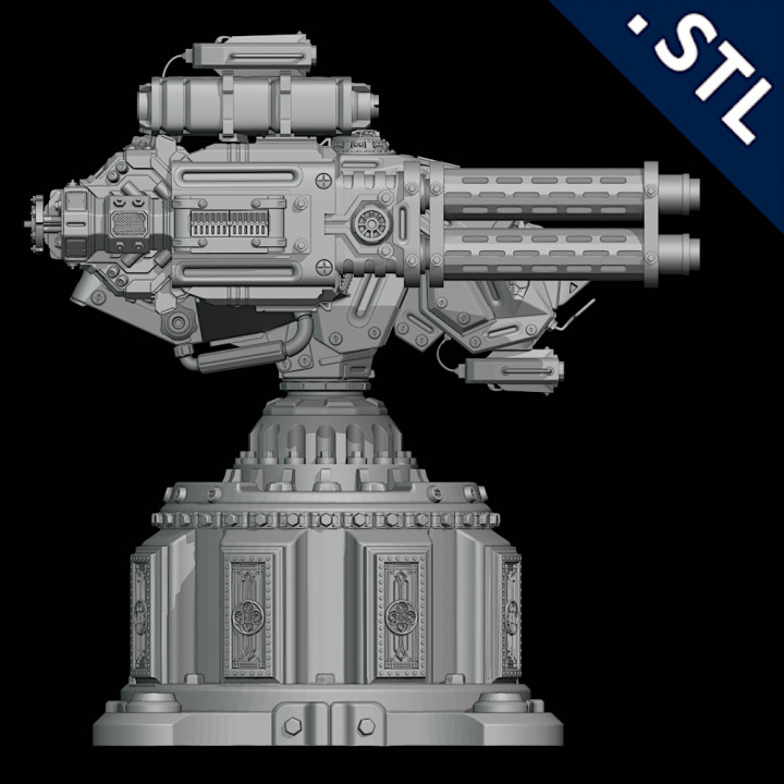 3D Printable Turret (Stationary) by TrigonumVR