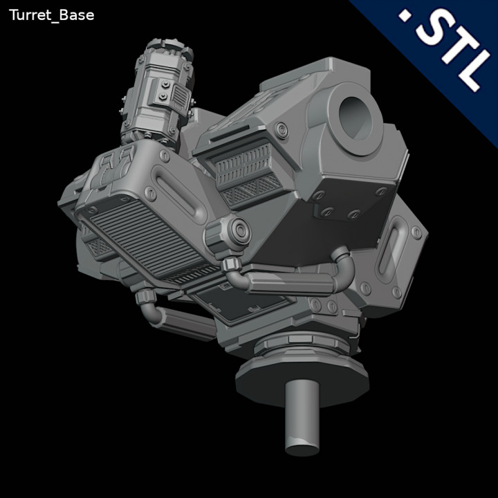 3D Printable Turret (Stationary) by TrigonumVR