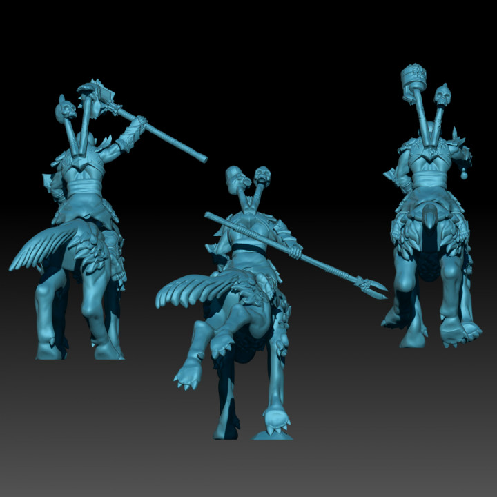 3D Printable KZKMINIS - Iron Fang Clan Wolf Riders by KZKMINIS