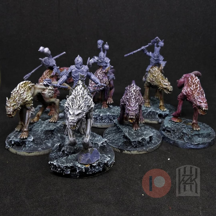 3D Printable KZKMINIS - Iron Fang Clan Wolf Riders by KZKMINIS
