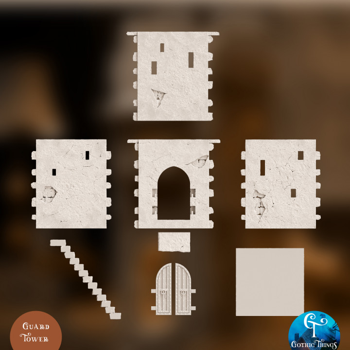 3D Printable Guard Tower by Gothic Things