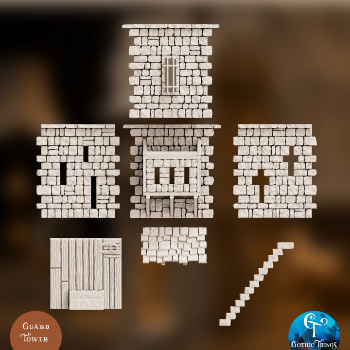 3D Printable Guard Tower by Gothic Things