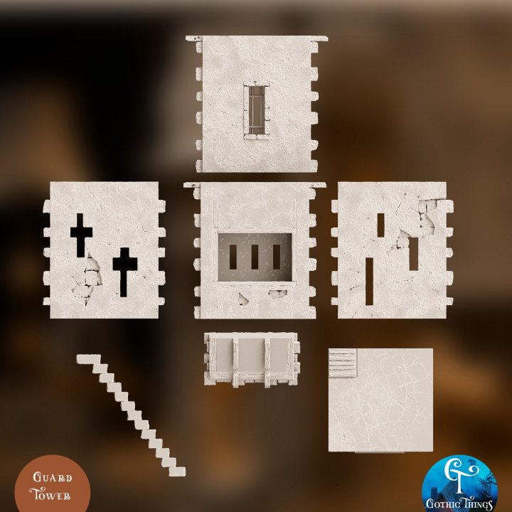3D Printable Guard Tower by Gothic Things
