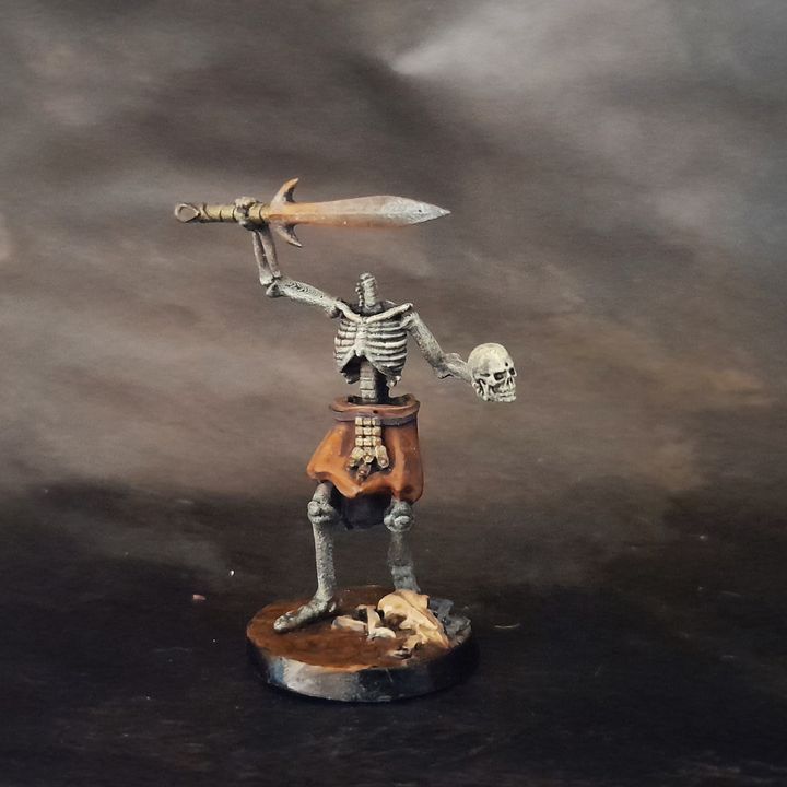 3D Print of Skeleton Gladiator (Free Sample) Resin Fantasy Miniature by ...