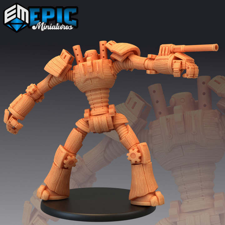 3D Printable Wood Construct Set / War Machine / Steampunk Tech Battle ...