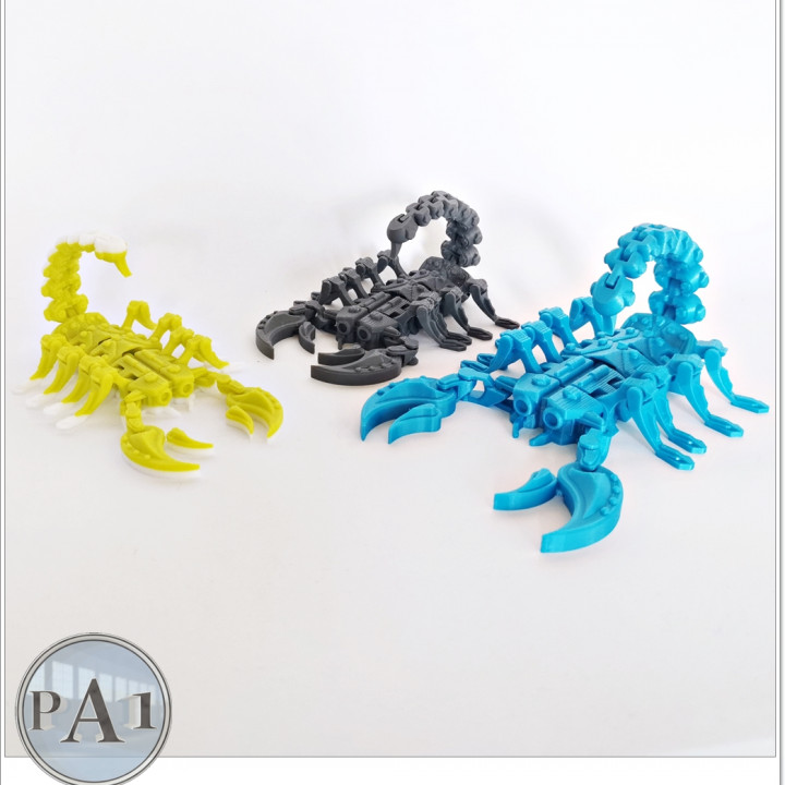 3D Printable ARTICULATED SCORPION ROBOT by PA1