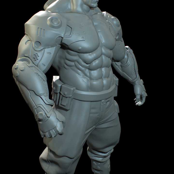 3D Printable Mecha Muscle V2 75mm by Jeremy Smith