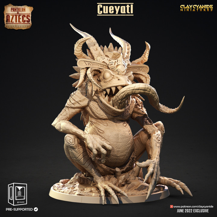 3D Printable Cueyatl by Clay Cyanide Miniatures
