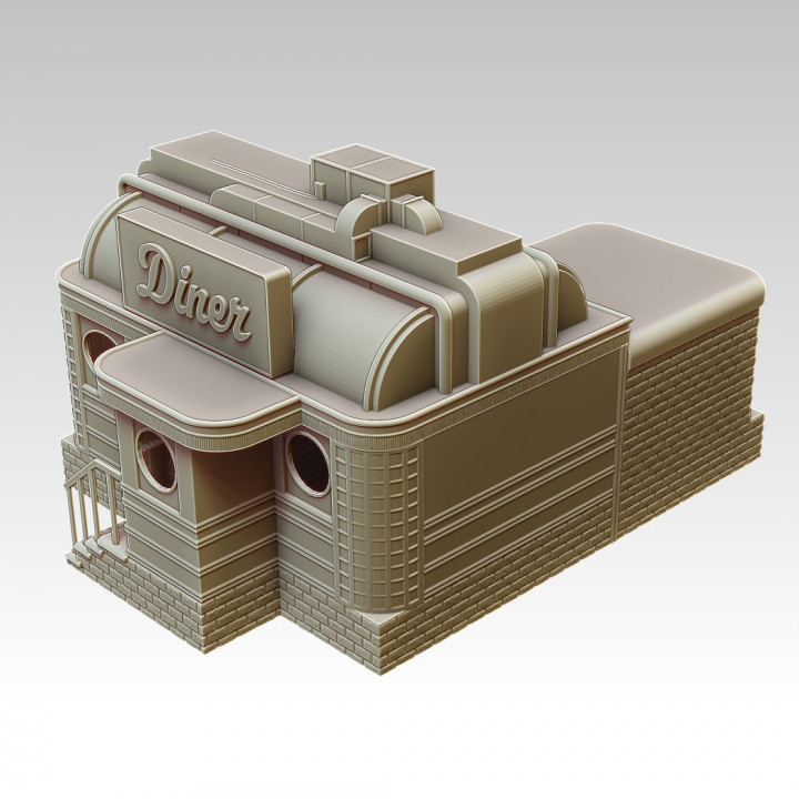 3D Printable Metropolis Diner by Multiverse