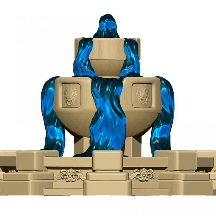 3D Printable Fountain by MiniaturesCraze