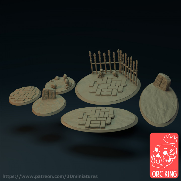3D Printable Vampire bases by Orc King Studio