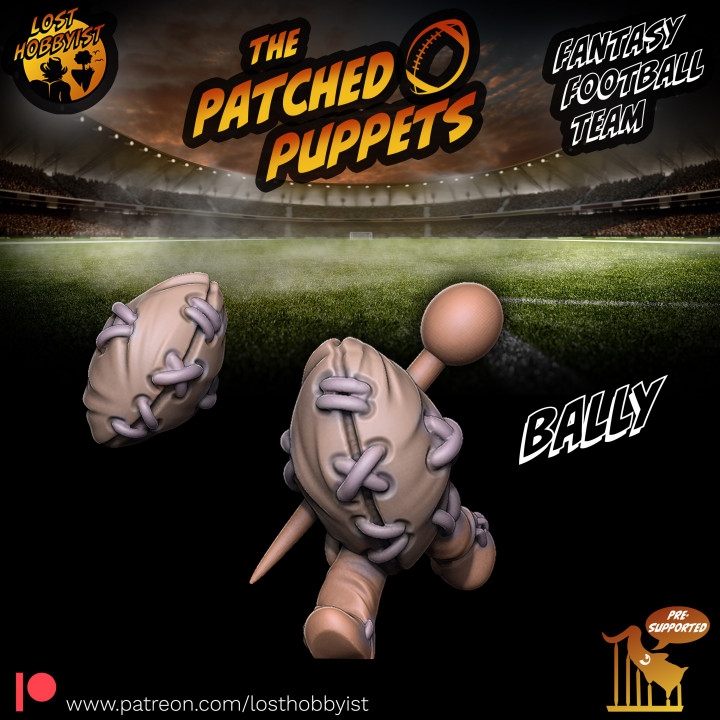 3D Printable The "Patched Puppets" Voodoo Doll Football Team by Lost ...
