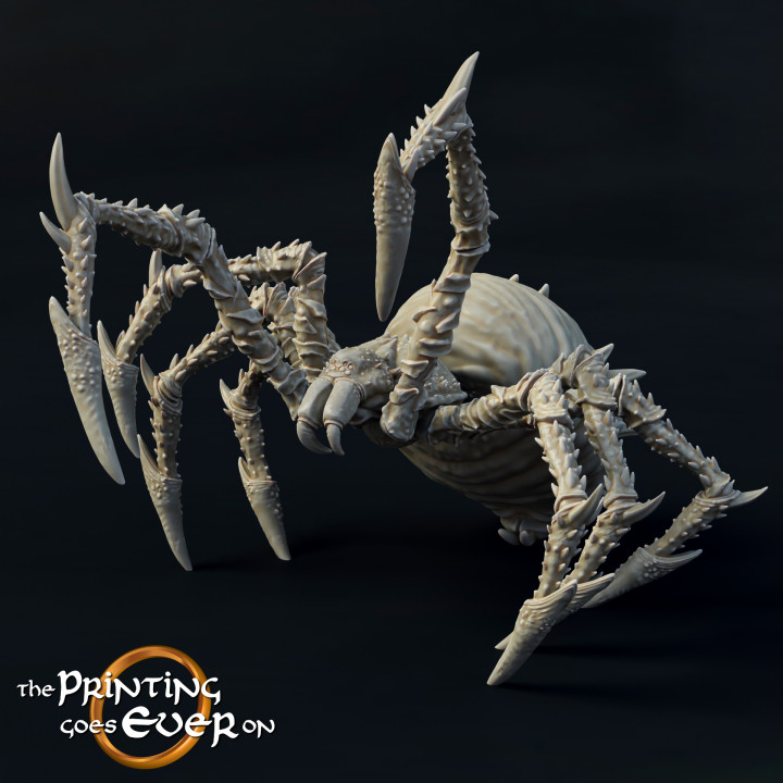 3D Printable Large Spider D - Presupported by The Printing Goes Ever On